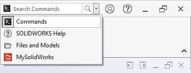 How to Search for Commands in SOLIDWORKS
